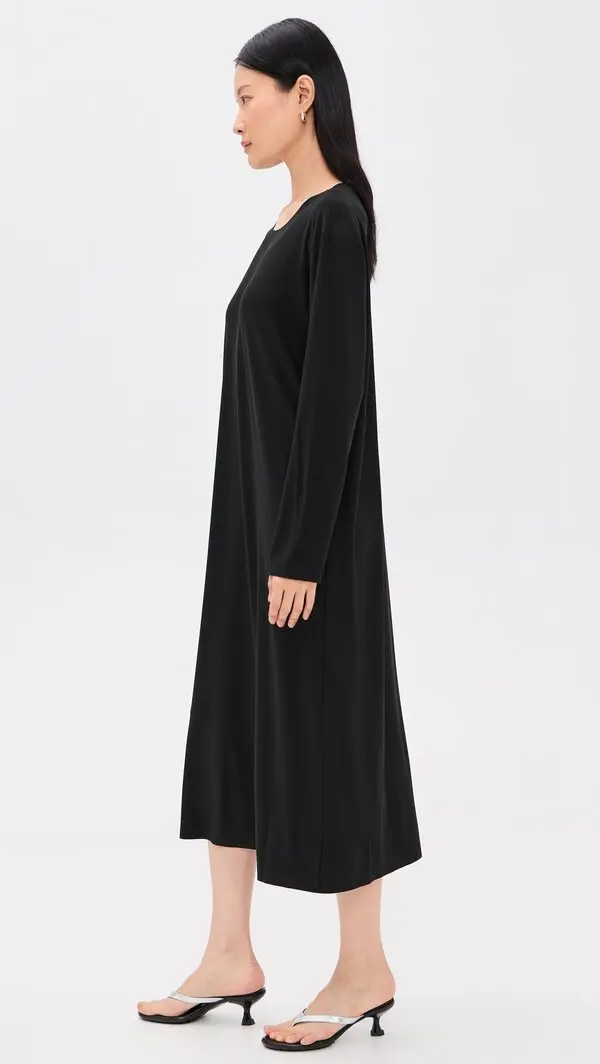 Norma Kamali Oversized Long Sleeve Midi Dress