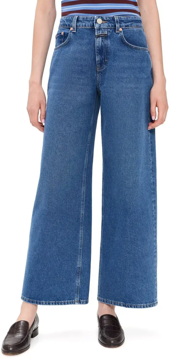 Closed Jayla Wide Leg Jeans - Mid Blue