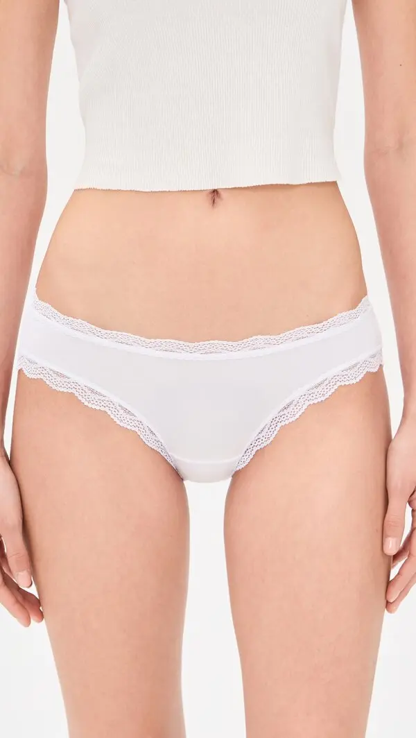STRIPE & STARE Original Knicker Panties Four Pack - White