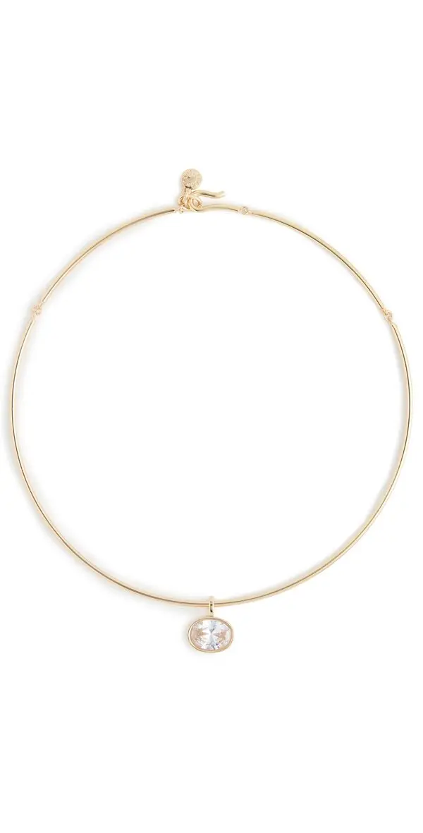Baublebar Jelane Gem Collar Necklace - Clear/ Gold
