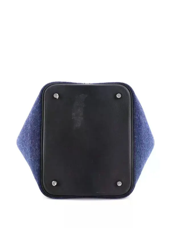 Hermès Picotin Lock Bag Felt With Leather Bucket Bag
