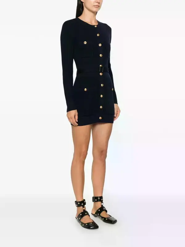 Chloé Long Fitted Ribbed Knit Cardigan