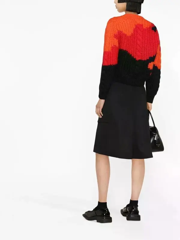 Alexander McQueen Color-block Knit Jumper