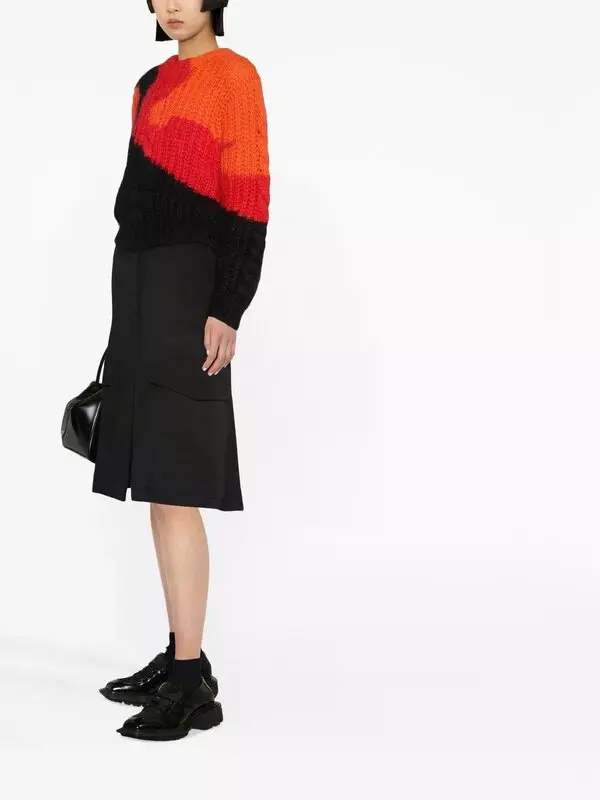 Alexander McQueen Color-block Knit Jumper