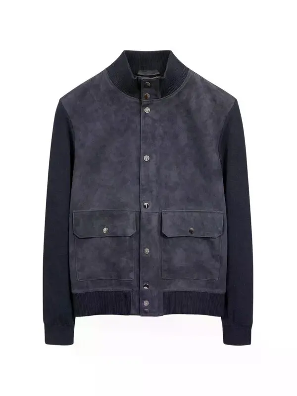 LES HÉRITIERS Panelled Goat Suede Jacket