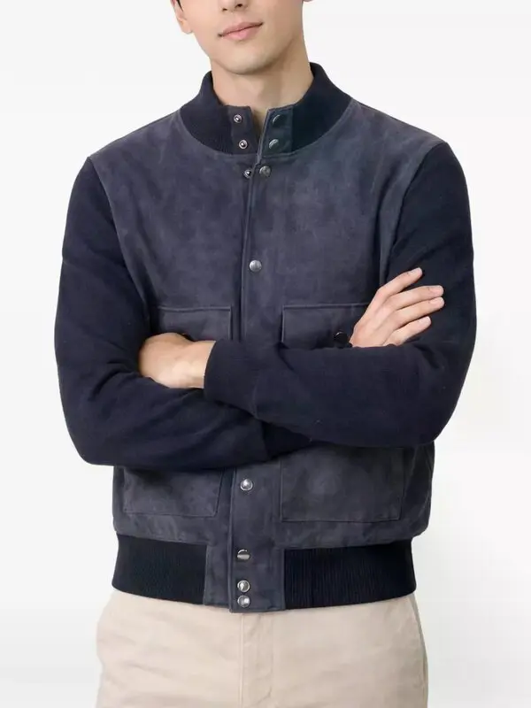 LES HÉRITIERS Panelled Goat Suede Jacket
