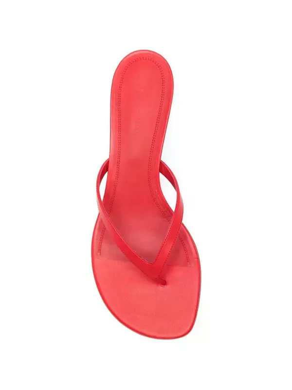 Amina Muaddi Juliette Thong Sandals - Red
