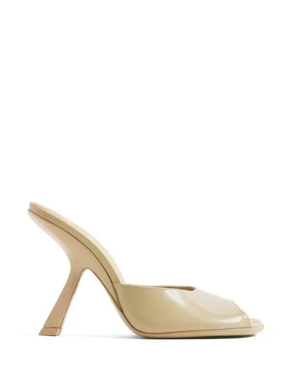 MUGLER Peep-toe Sculptural Heel Sandals