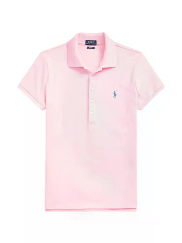 Polo Ralph Lauren Logo-embroidered Slim-fit Polo Shirt - Pink