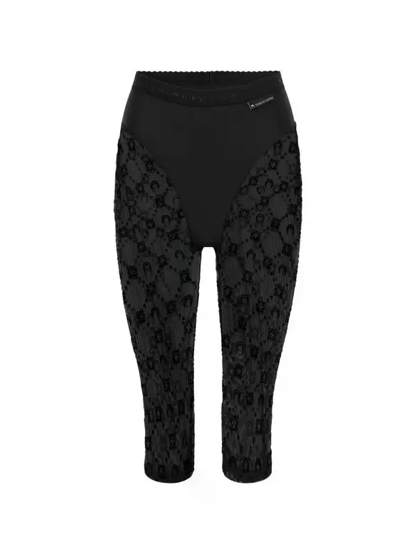 MARINE SERRE Moon Diamant Cycling Shorts - Black