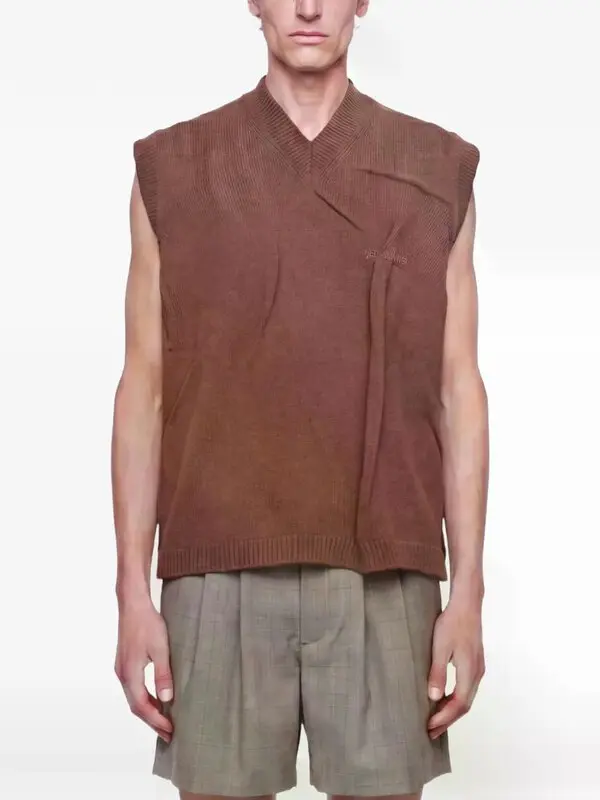 HED MAYNER V-neck Logo Vest