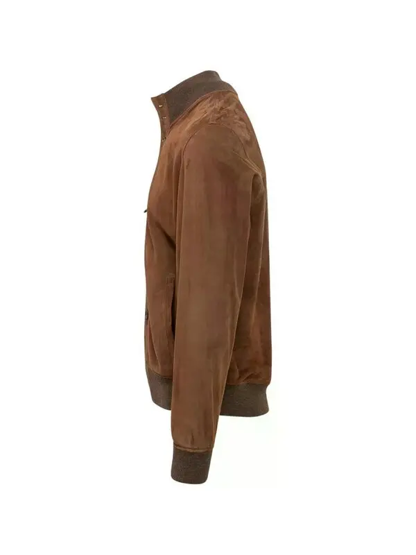 RENZO ROMAGNOLI Suede Bomber Jacket