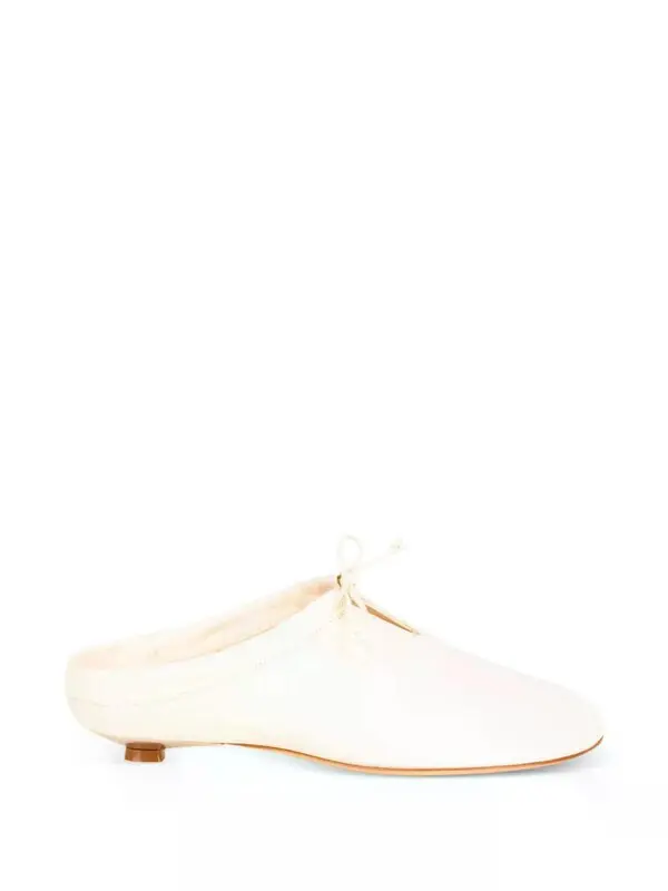 Agl Beige Calfskin Easy Leather Mules