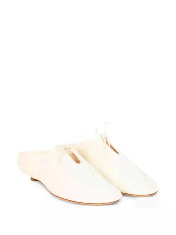 Agl Beige Calfskin Easy Leather Mules