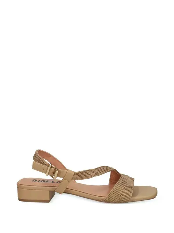BIBI LOU Slingback Sandals With Block Heel - Neutrals