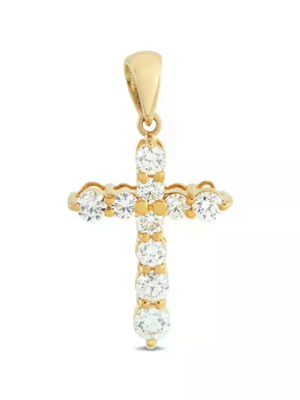 LB EXCLUSIVE 18k Yellow Diamond Cross Pendant