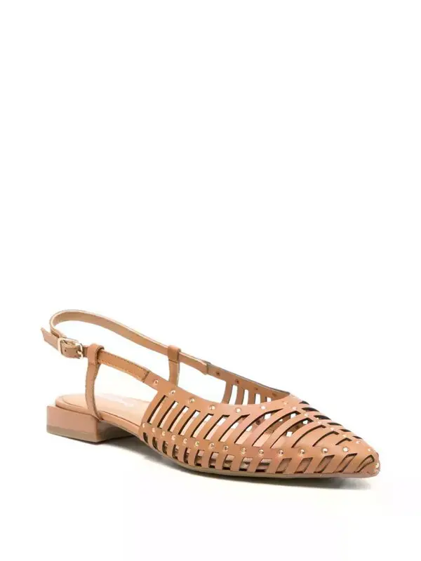 GIOSEPPO Jericho Studded Cage Slingback Pumps