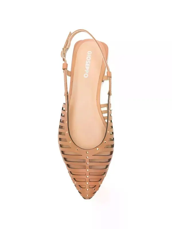 GIOSEPPO Jericho Studded Cage Slingback Pumps
