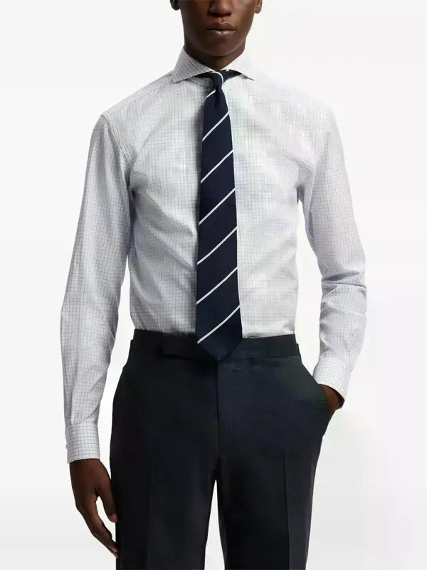Ralph Lauren Purple Label Tattersall Check-pattern Long-sleeve Shirt