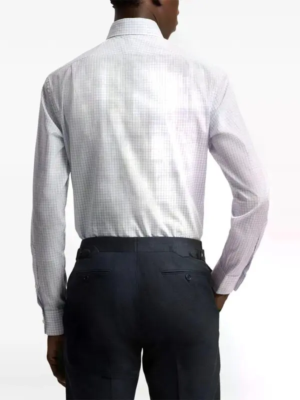 Ralph Lauren Purple Label Tattersall Check-pattern Long-sleeve Shirt