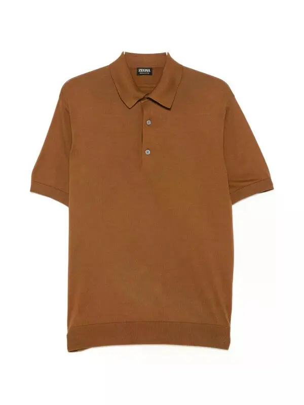 Zegna Short-sleeve Polo Sweater - Red