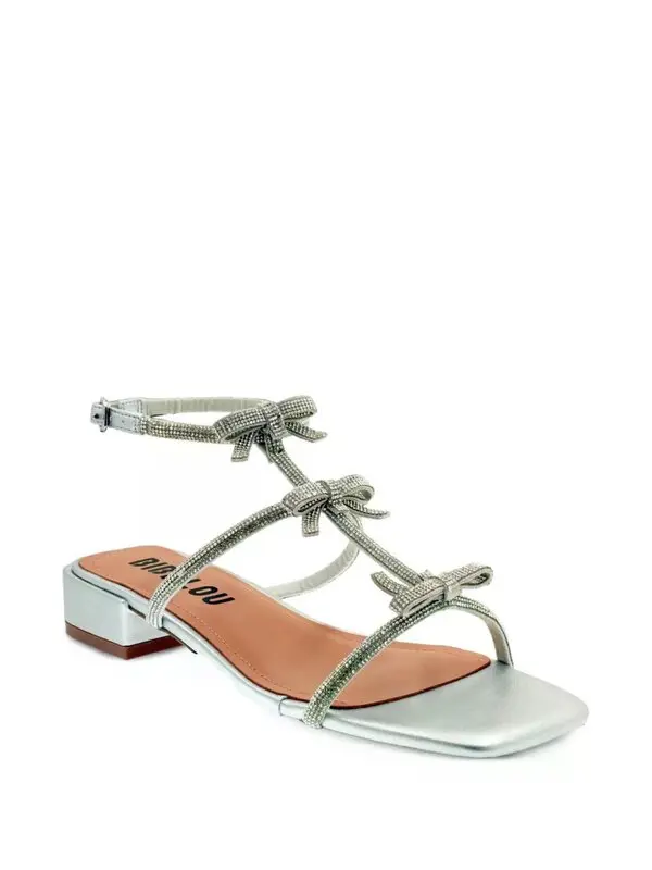 BIBI LOU Poline Crystal-embellished Bow Sandals