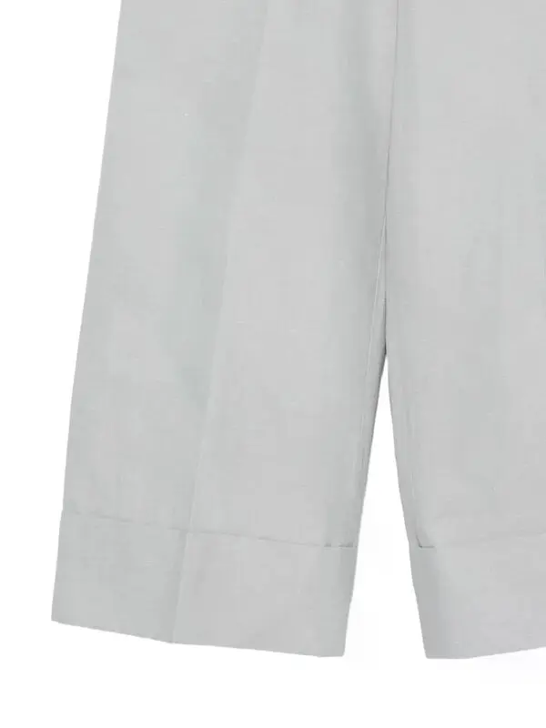 PT TORINO Cropped Trousers With Pressed Creases