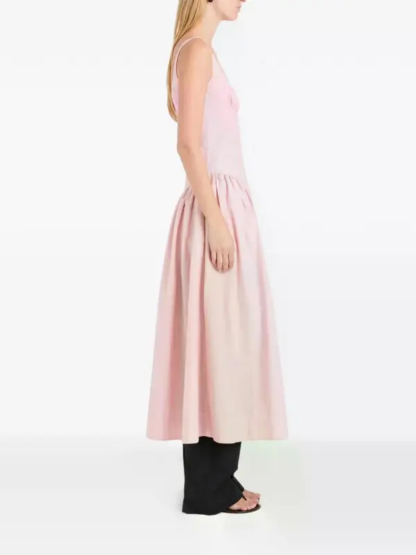 Proenza Schouler White Label Seersucker Midi Dress - Pink