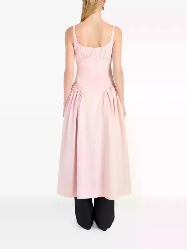 Proenza Schouler White Label Seersucker Midi Dress - Pink