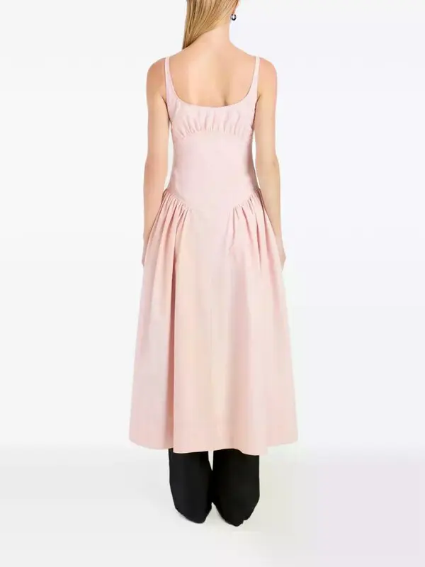 Proenza Schouler White Label Seersucker Midi Dress - Pink