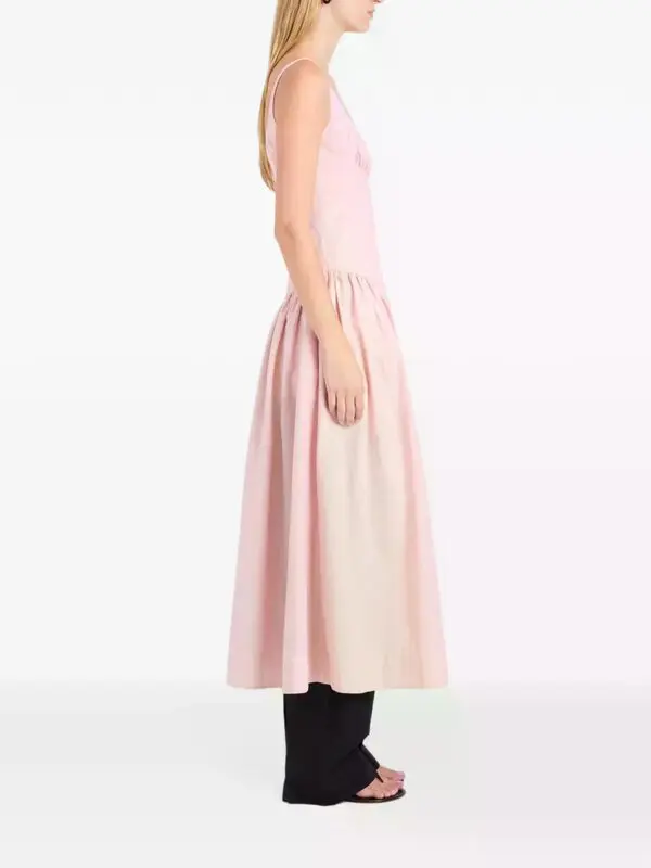 Proenza Schouler White Label Seersucker Midi Dress - Pink