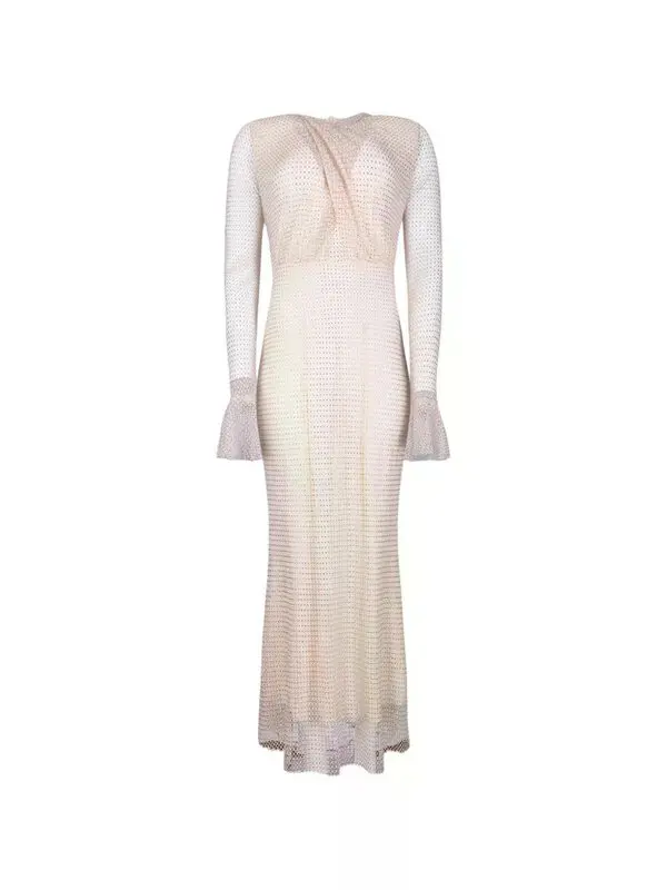 TWENTY FOURHAITCH Flared Cuff Maxi Dress