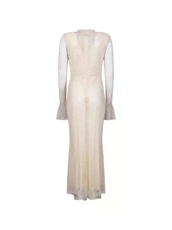 TWENTY FOURHAITCH Flared Cuff Maxi Dress
