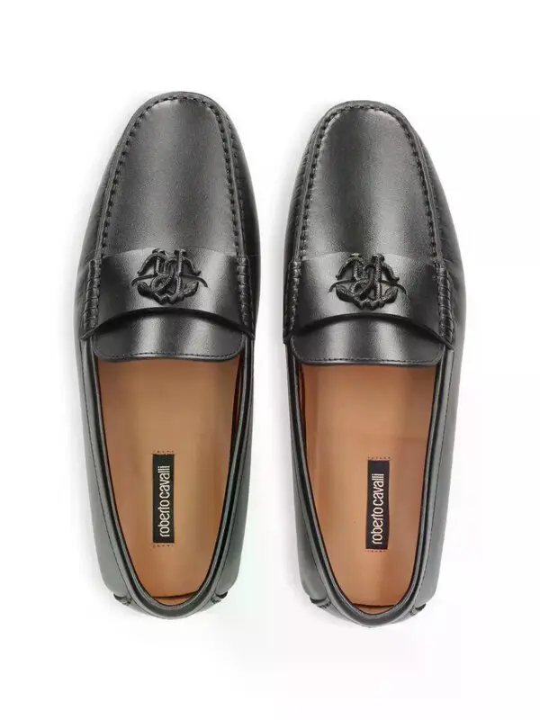 Roberto Cavalli Logo Plaque Loafers
