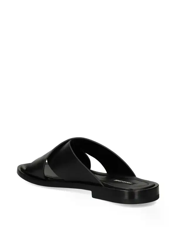 Roberto Cavalli Mirror Snake Flat Sandals