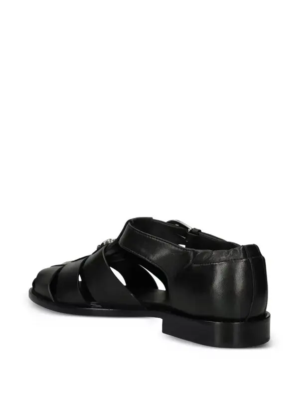 Roberto Cavalli Logo-appliqué Flat Sandals
