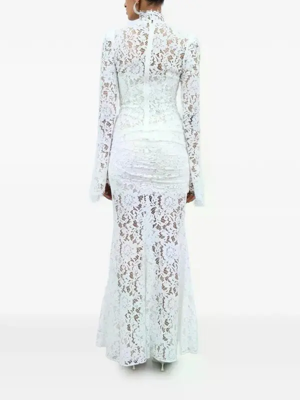 DE LA VALI Bodita Floral Lace Maxi Dress