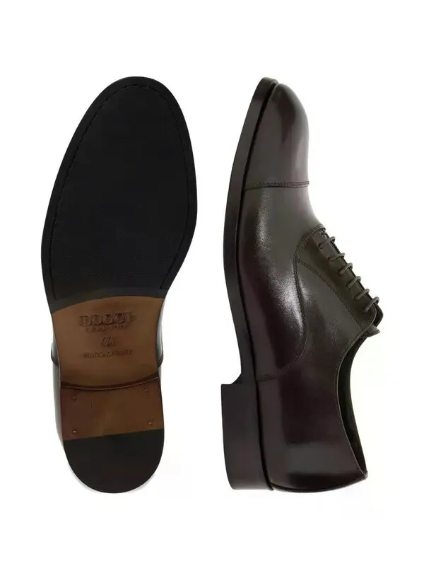 Boggi Milano Buffed Leather Oxford Shoes