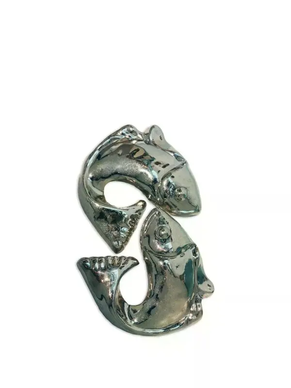 Jacquemus Poisson Sculpted Earrings - Silver