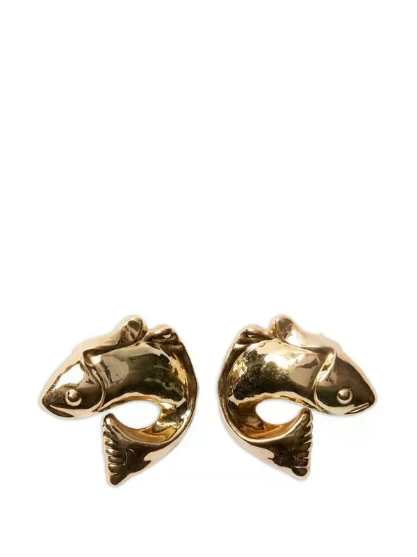 Jacquemus Tone Fish Earrings - Gold