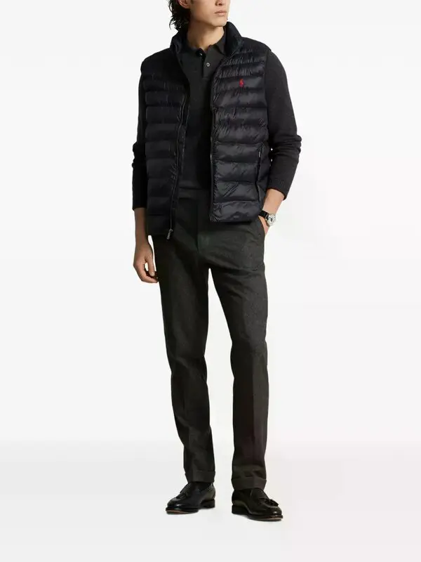 Polo Ralph Lauren Quilted Logo Embroidered Gilet - Blue