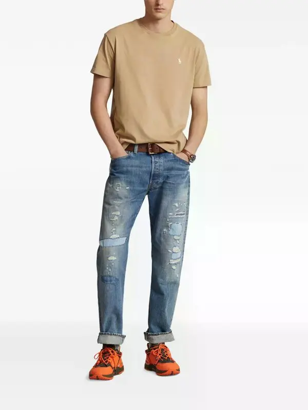 Polo Ralph Lauren Logo-embroidered T-shirt - Neutrals