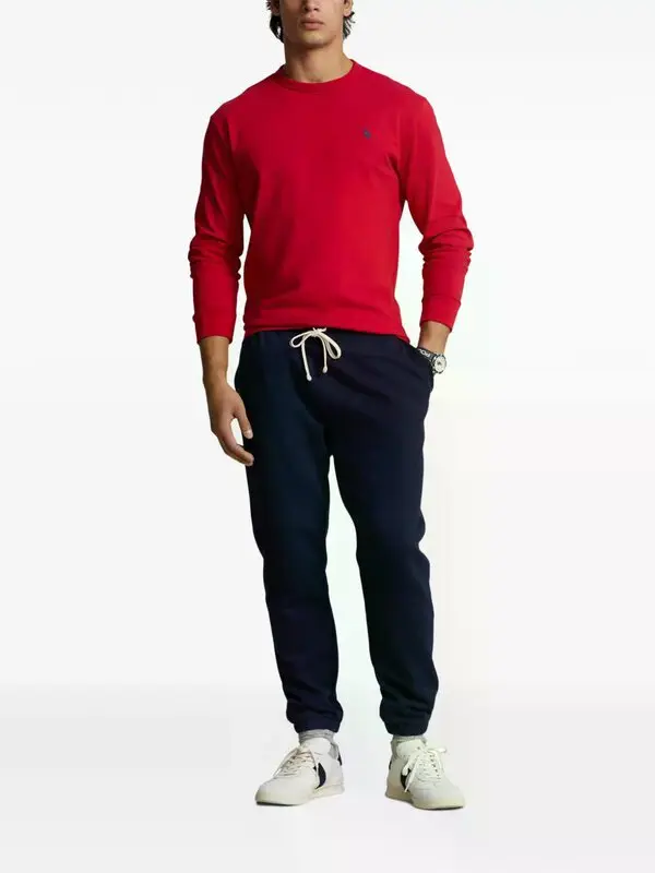 Polo Ralph Lauren Embroidered-logo Long-sleeve T-shirt - Red
