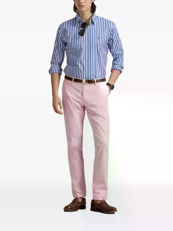 Polo Ralph Lauren Striped-pattern Button-down Shirt - Blue