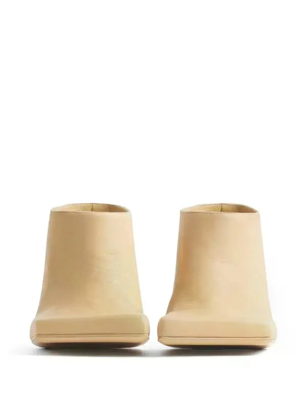 MUGLER Square-toe Leather Mules