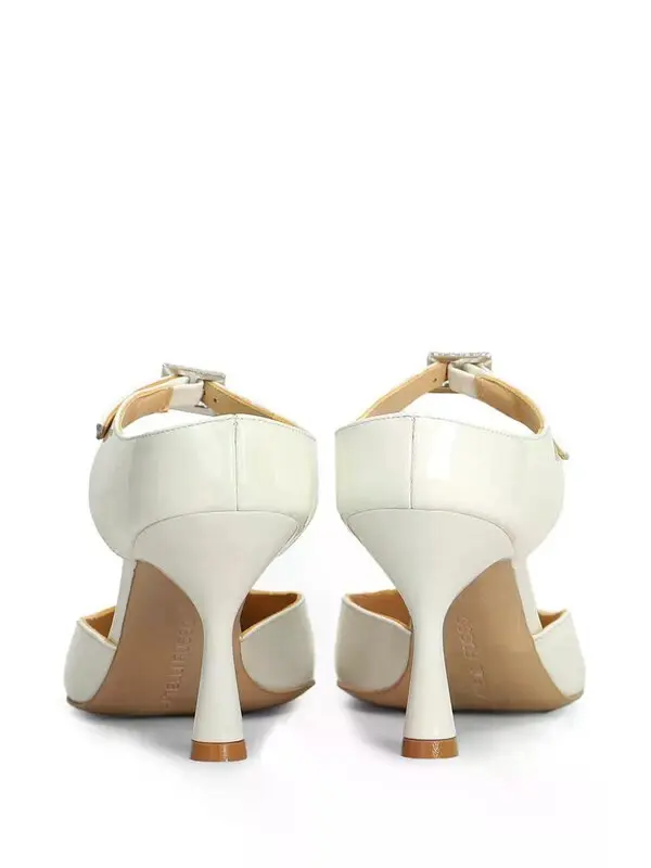 FRATELLI RUSSO Crystal-buckle Pointed-toe Pumps