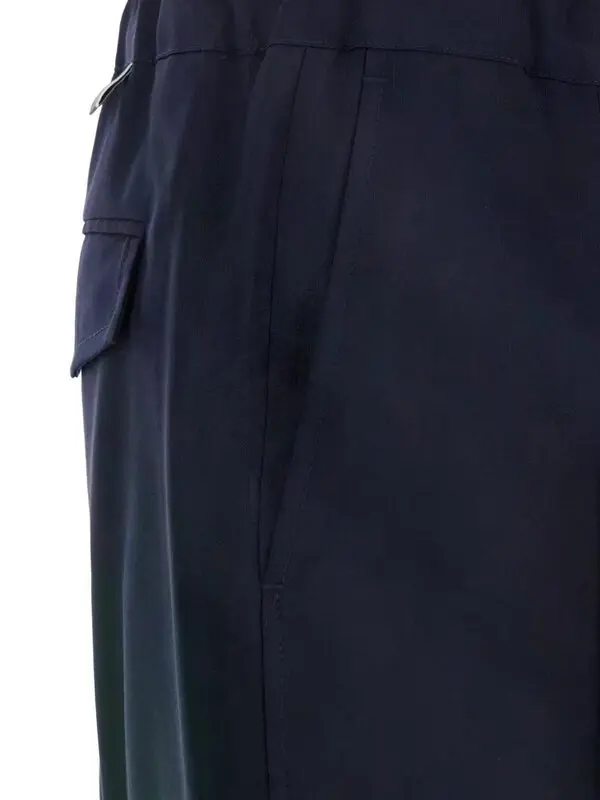 LOW BRAND Wool Trousers With Elasticated Waistband