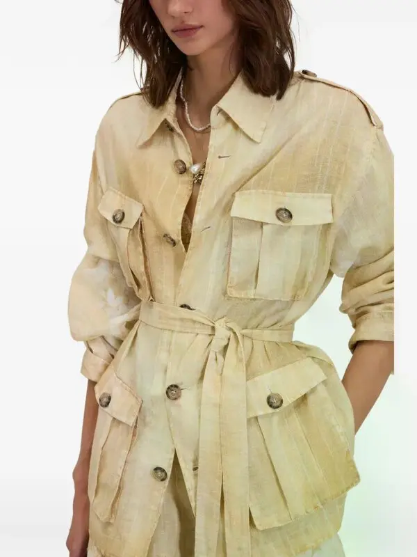 ERMANNO FIRENZE Belted Sahariana Jacket