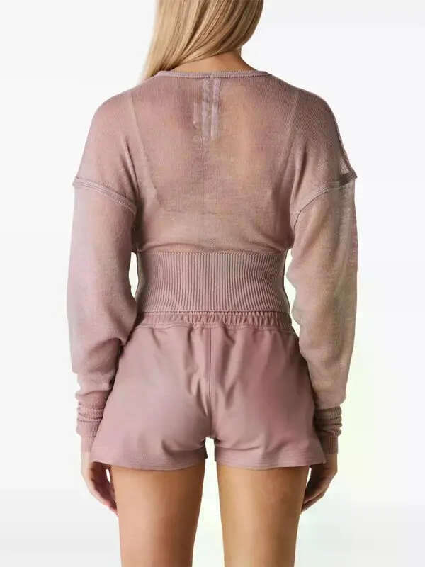 Rick Owens V-neck Cropped Jumper