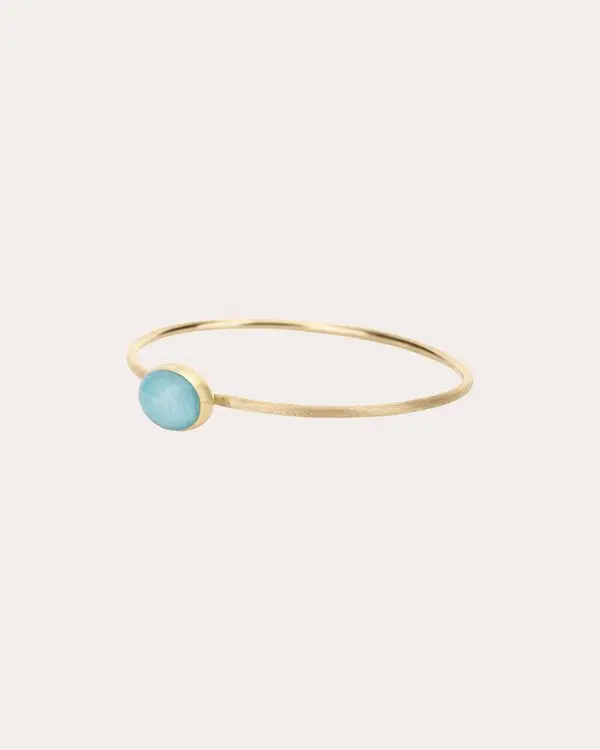 NANIS ITALIAN JEWELS Amazonite Doublet Small Anice Boules Bangle - Blue
